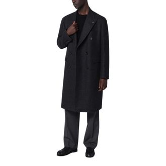 Tagliatore Double-Breasted Coats - - Coats - Herren - Schwarzk - M