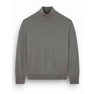 Paul & Shark Homme, Pulls, Gris, Taille: 3XL Pull col roulé en soie et laine