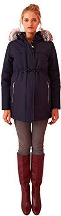 Vertbaudet Parka &eacute;volutive grossesse et post-grossesse 3 en 1 Bleu encre 44