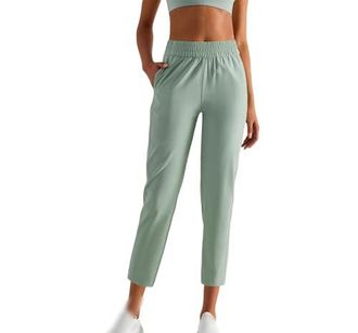 Generic Pantalon de golf l&eacute;ger pour femme avec poches, poches, pantalon de surv&ecirc;tement extensible 7/8 &agrave; la cheville pour le golf, lathl&eacute;tisme, le salon, les v