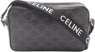 Celine Sac bandouli&egrave;re Triomphe en toile enduite PVC Pre-owned - Homme - Pre-owned - Brun - Taille: ONE Size