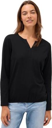 Cecil 3227648 T-Shirt au Look Tunique, Noir, XXL Femmes