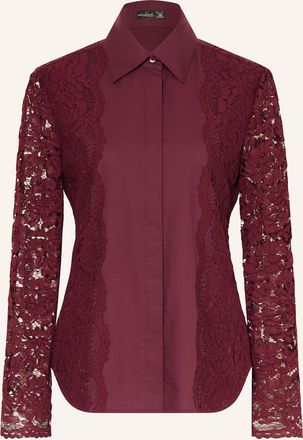 van Laack Van Laack Hemdbluse Vl-Cellai-Fo Mit Spitze rot