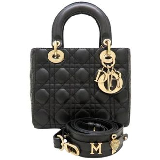 Dior Pre-owned Cuir sacs-dior - Femme - Pre-owned - Noir - Taille: ONE Size