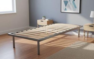 Talamo Italia Talamo Italia Orthop&auml;disches Bettgestell mit 14 Latten, geeignet f&uuml;r Einzelbett, Made in Italy, Bettgestell aus Birkensperrholz, cm 90x200h34