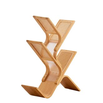 Generic Baum-B&uuml;cherregal, kreatives gebogenes vertikales B&uuml;cherregal, B&uuml;cherregal, platzsparend, geeignet for die Aufbewahrung von B&uuml;chern, CDs und Zeitschrif