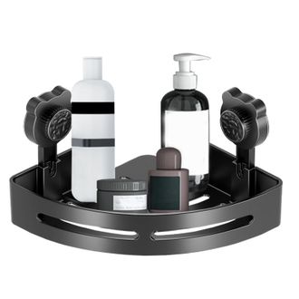 Generic Dusch-Organizer, Eck-Duschregal, Badezimmer-Aufbewahrung, Wandhalterung, Dusch-Caddy, selbstklebender Dusch-Organizer, rostfreies Eckregal, platzspare