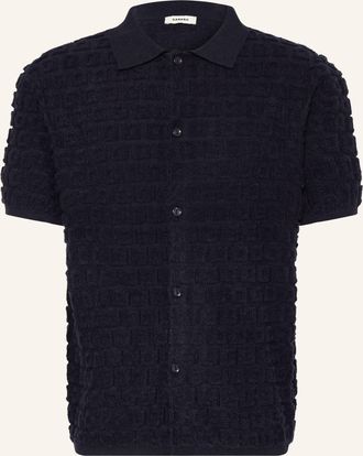 Sandro Sandro Kurzarm-Hemd Comfort Fit blau