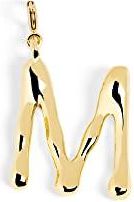 Singularu Charm Letter XL Gold - Anhänger Initial aus Messing mit 18kt Vergoldung - Anhänger Buchstabe A - Z - Charm Kombinierbar mit Halskette - Damenschmuck -