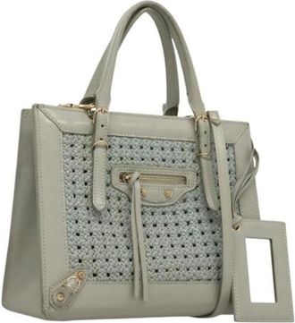 Balenciaga Pre-owned Cuir sacs-balenciaga - Femme - Pre-owned - Gris - Taille: ONE Size
