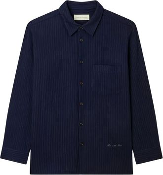 Man On The Boon. chemise à rayures - Bleu
