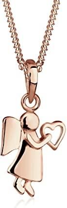 Elli Collier Femme Talisman Coeur dAnge en Argent Sterling 925