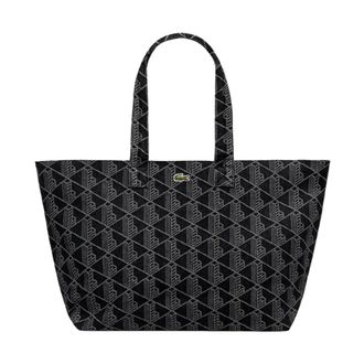 Lacoste XXL Summer Pack Motif Tote - Femme - Sacs - Noir - Taille: ONE Size