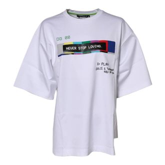 Dolce & Gabbana T-Shirt mit Rundhalsausschnitt - - Tops - Herren - Wei&szlig; - S