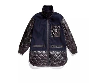 G-Star Langjacke G-star Raw LONG TEDDY QUILTED LINER WMN Damen Langejacken. mit Stehkragen