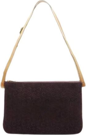 Celine unisex, Pre-owned, Rouge, Taille: ONE Size Sac bandoulière en daim Pre-owned