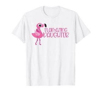 BDAZ Flamingo Tropical Beach mit Flamingo-Motiv f&uuml;r M&auml;dchen T-Shirt