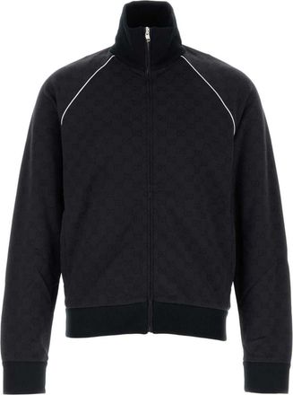 Gucci Sweatshirtjacke aus GG Supreme - Blau