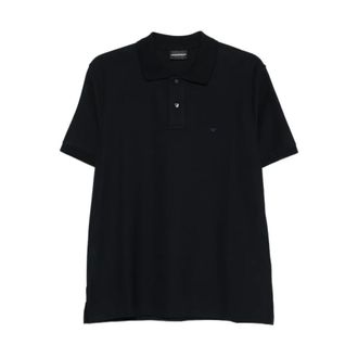 Emporio Armani Homme, Tops, Bleu, Taille: L Polo en piqu&eacute; coupe slim