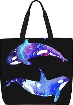 Generic Orque Sac Fourre Tout L&eacute;ger Sacs De Courses Grand Sac Cabas Pour Voyage Universit&eacute; Gym