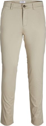 Jack & Jones Male Chino Hose Slim Fit Chino Hose, Farbe:Beige, Jeans/Hosen Neu:33W / 32L