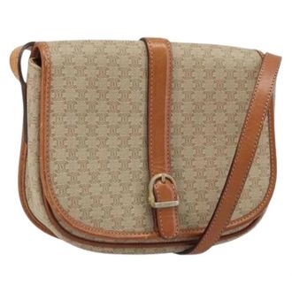 Celine Sac bandouli&egrave;re vintage en toile Pre-owned - Femme - Pre-owned - Beige - Taille: ONE Size