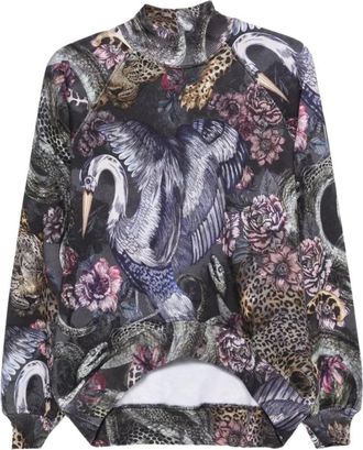 Just Cavalli Sweatshirt mit Print - - Sweatshirts & Hoodies - Damen - Mehrfarbig - XS