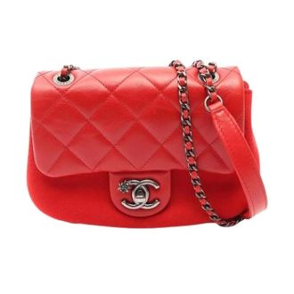 Chanel Pre-owned Filz Umh&auml;ngetasche - - Pre-owned - Damen - Rot - ONE SIZE