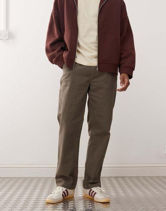 Rvca Americana - Carpenter-Hose in Pilzbraun-Bunt