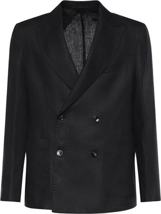 Michael Coal Giacca Doppio Petto MC-Austin - - Jackets - Herren - Schwarzk - 4XL