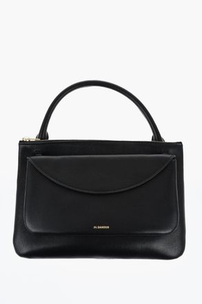 Jil Sander Leather Handbag With Front Pouch Jil Sander