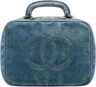 Chanel Pochette en denim Pre-owned - Femme - Pre-owned - Bleu - Taille: ONE Size