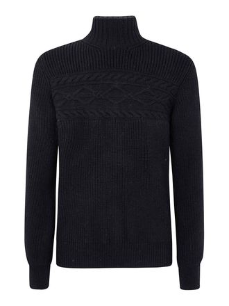 Ermenegildo Zegna Pull Col Roul&eacute; - Noir