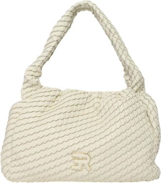 Ermanno Scervino Femme, Sacs, Beige, Taille: ONE Size Sac &agrave; main en similicuir avec logo frontal