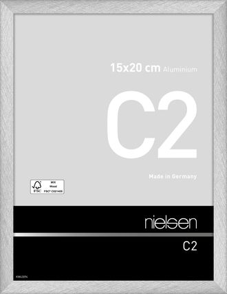 Nielsen Design Aluminium Bilderrahmen C2, 15x20 cm, Reflex Silber