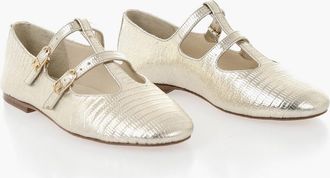 Celine Mary Jane Ballerinas in Laminiertem Leder Celine