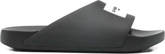 Givenchy Label Slide Flat Mules - - Shoes - Herren - Schwarzk - 44 EU