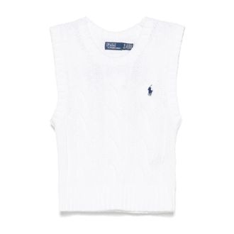 Ralph Lauren Damen, Strickwaren, Wei&szlig;, SGr&ouml;&szlig;e