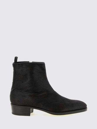 John Lobb Bottines en cuir fa&ccedil;on poulain avec bout effil&eacute; et zip lat&eacute;ral