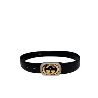 Gucci Pre-owned Vintage Lederg&uuml;rtel - - Pre-owned - Damen - Schwarzk - ONE SIZE