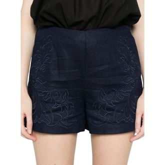 Twinset Damen, Shorts, Blau, MGr&ouml;&szlig;e