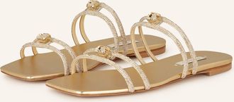 Casadei Casadei Sandalen Calypso Mit Schmucksteinen gold