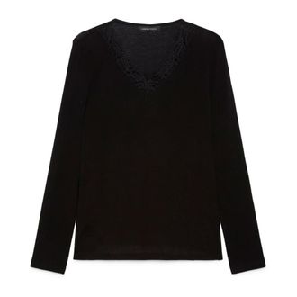 Fiorella Rubino Damen, Oberteile, Schwarzk, LGr&ouml;&szlig;e