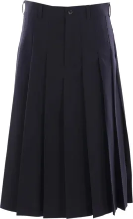 Comme Des Garçons Femme, Jupes, Bleu, Taille: 38 FR Shorts Bleus Plissés