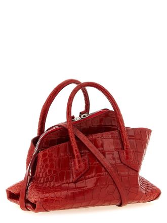 The Attico La Passeggiata Calfskin Leather Bag - Red