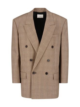 Saint Laurent Double-Breasted Wool Blazer