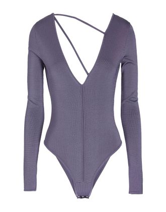 8 by YOOX V-NECK VISCOSE KNIT BODYSUIT