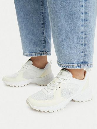Calvin Klein Sneakers Hike Runner Lace Up Su Mesh Wmn HW0HW03440 Wei&szlig;
