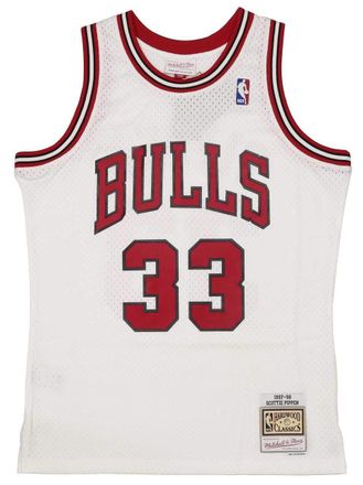 Mitchell & Ness Herren chicago bulls Bluse, White / White, L EU