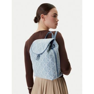 Calvin Klein Rucksack Calvin Klein Emblem Aop Denim Backpack LV04F3508G Blau